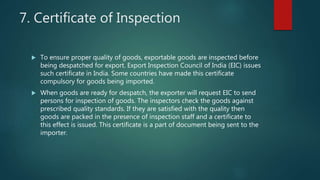 Commercial documents for export or import | PPTX