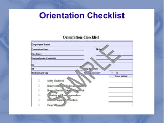 Commercial driver orientation | PPT