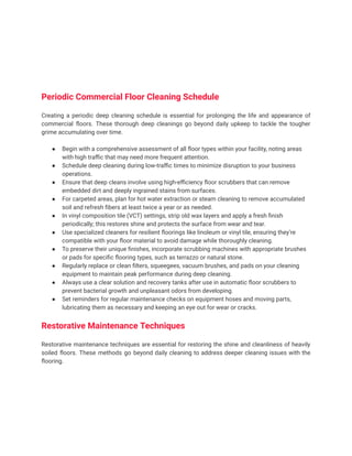 Commercial Floor Cleaning - WhitehallCarpetCleaners | PDF