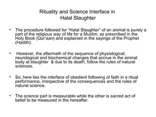 Commercial halal slaughter –science and religion by hamid ahmad | PPT