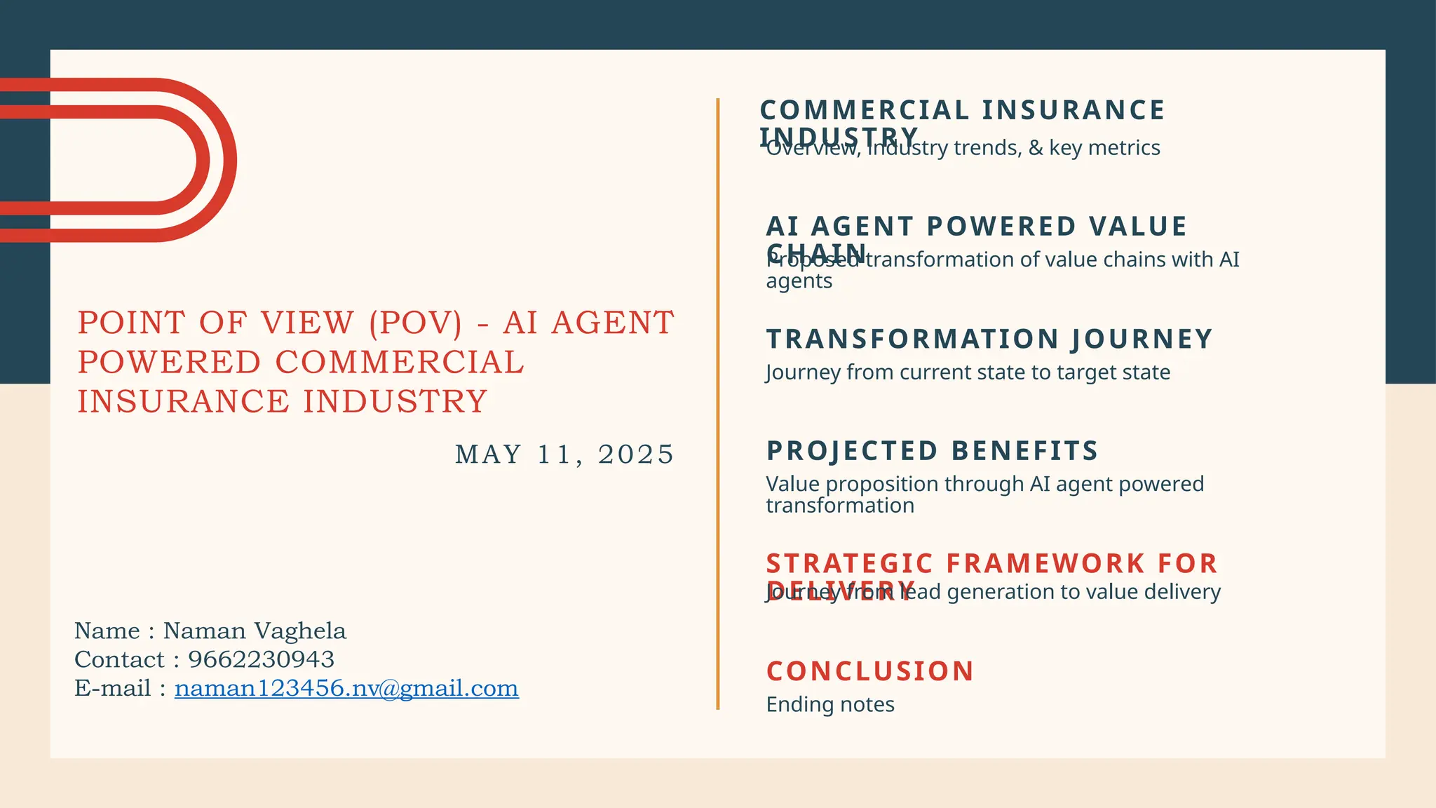 Agentic AI-Powered Transformation of the Commercial Insurance Value ...