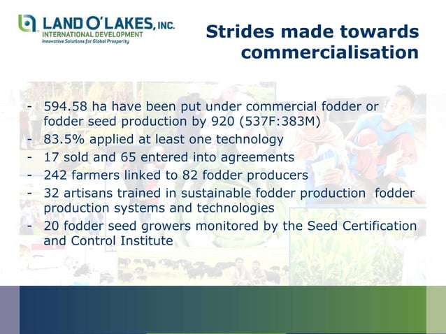Commercialisation of fodder & fodder seed production by louise mugweni ...