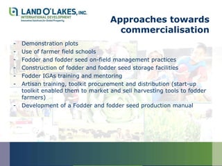 Commercialisation of fodder & fodder seed production by louise mugweni ...