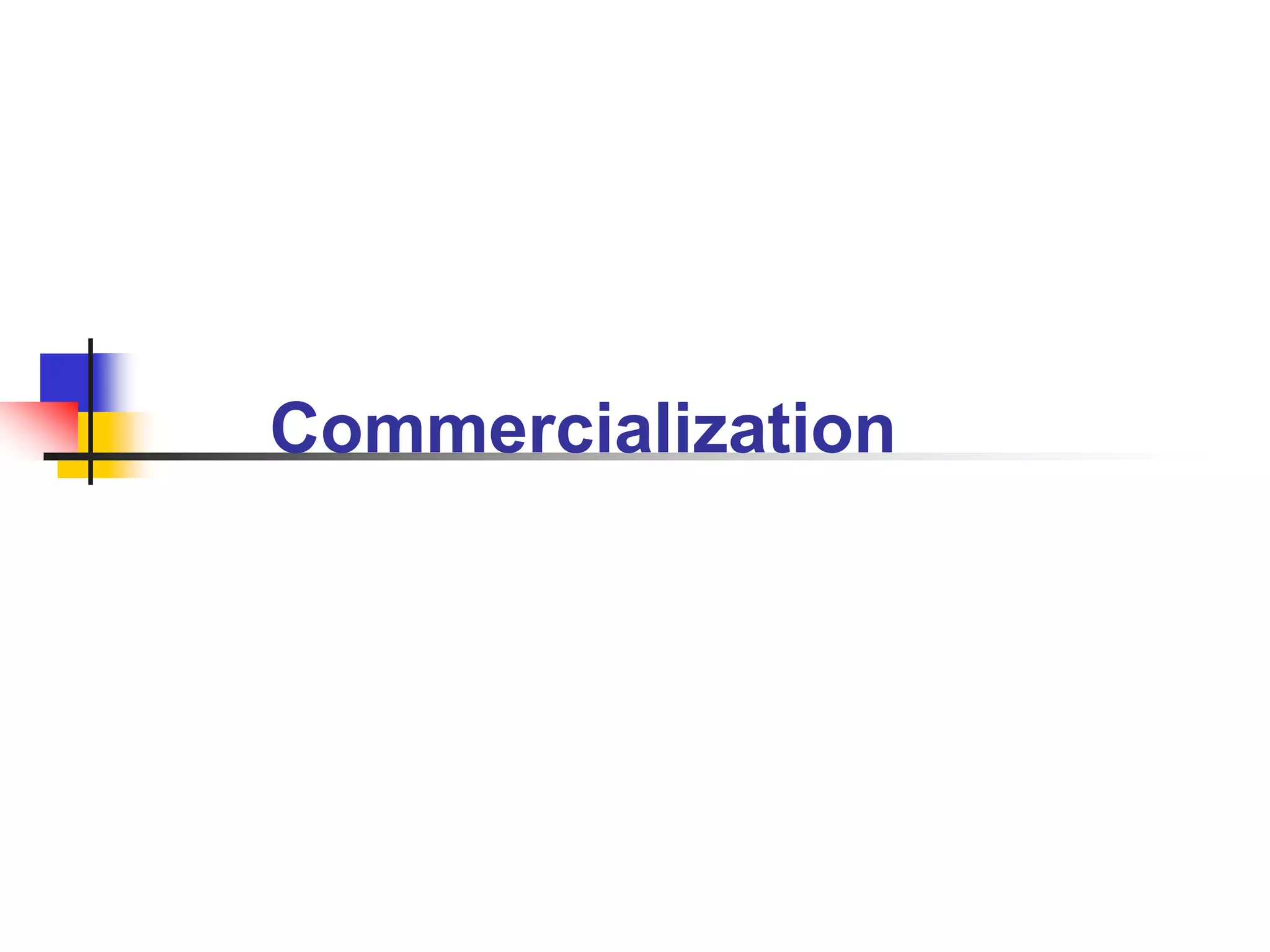 Commercialization | PPTX