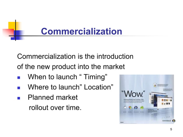 Commercialization | PPTX | Startups | Business