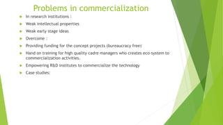 Commercialization and problems with case studies in Industrial Pharmacy ...