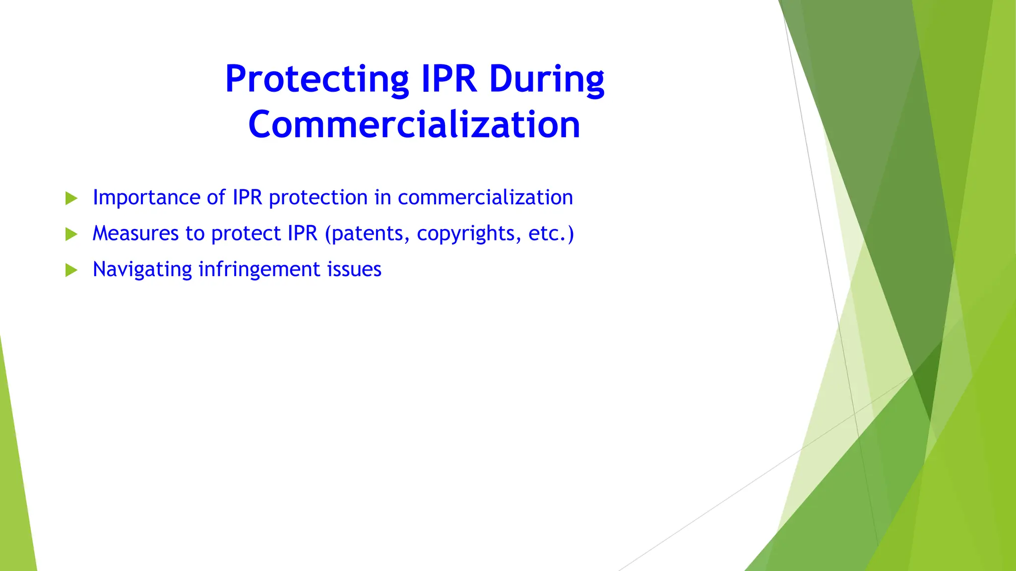 Commercialization of IPR – From Lawyerperspective Strategies and ...