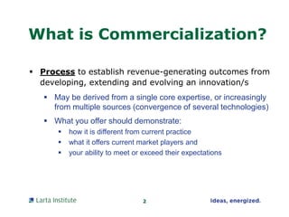 Commercializing your innovation | PDF