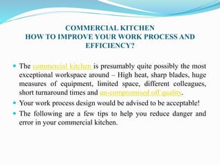Commercial kitchen | PPT