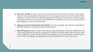 Commercial Lease Deed | PPTX