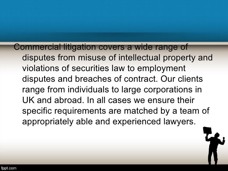 Commercial litigation & business disputes