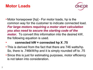 Commercial load estimation for electrical | PPT