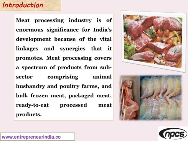 Commercial Meat Processing. Meat Industry | PPT