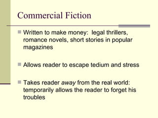 Commercial or literary_fiction - abdur | PPT
