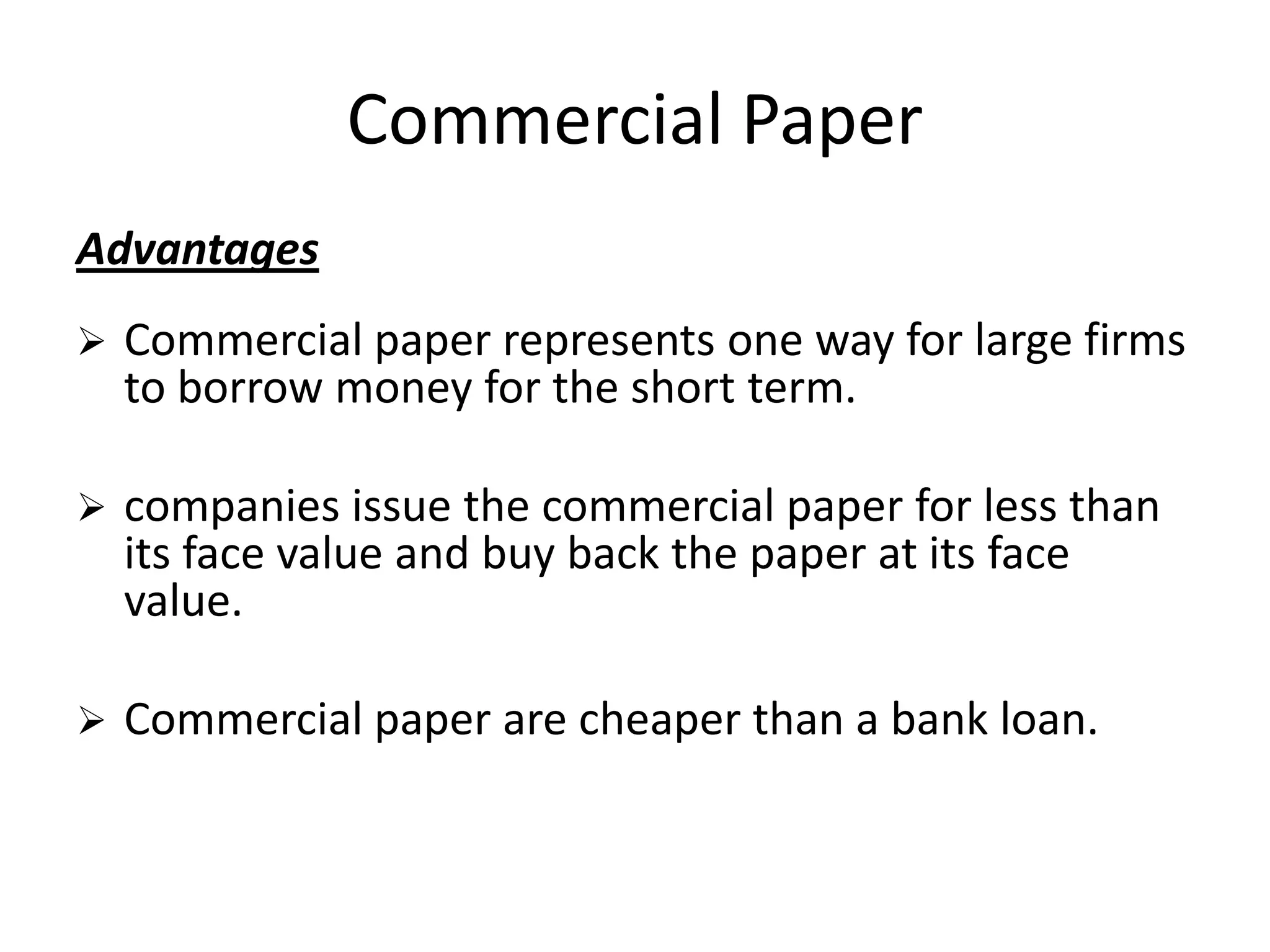 Commercial paper | PPTX