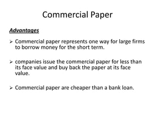 Commercial Paper Example