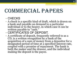Commercial papers | PPTX