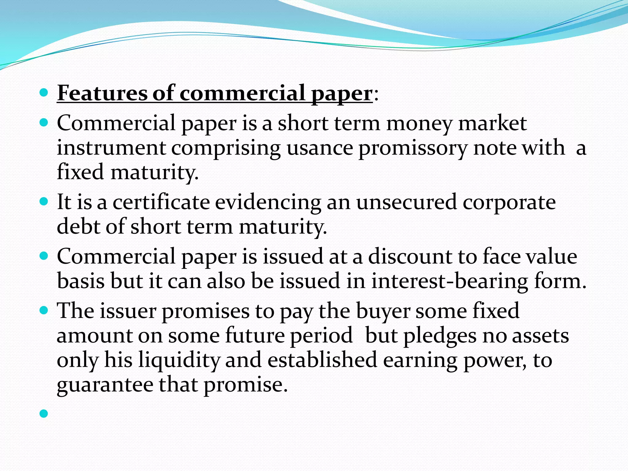 Commercial papers | PPTX