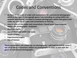 Commercial photography | PPTX