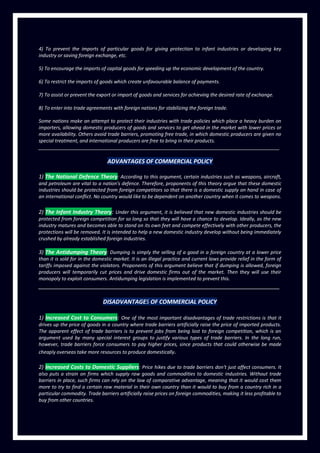 Commercial policy | PDF