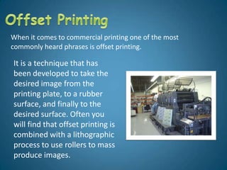 Commercial printing | PPTX