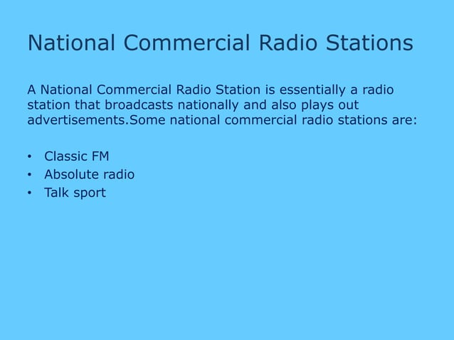 Commercial radio | PPT