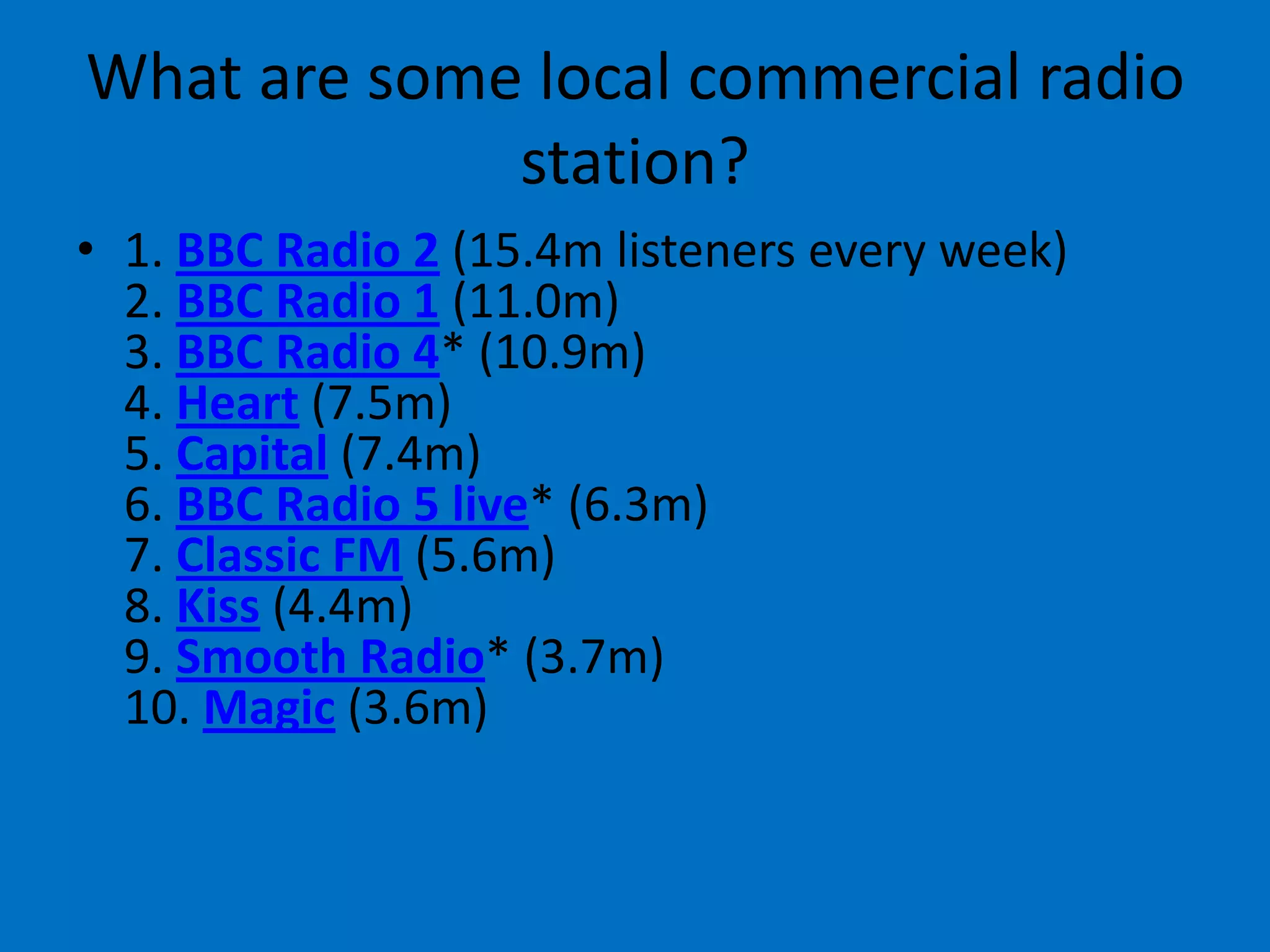 Commercial radio | PPTX | Business | Business and Finance