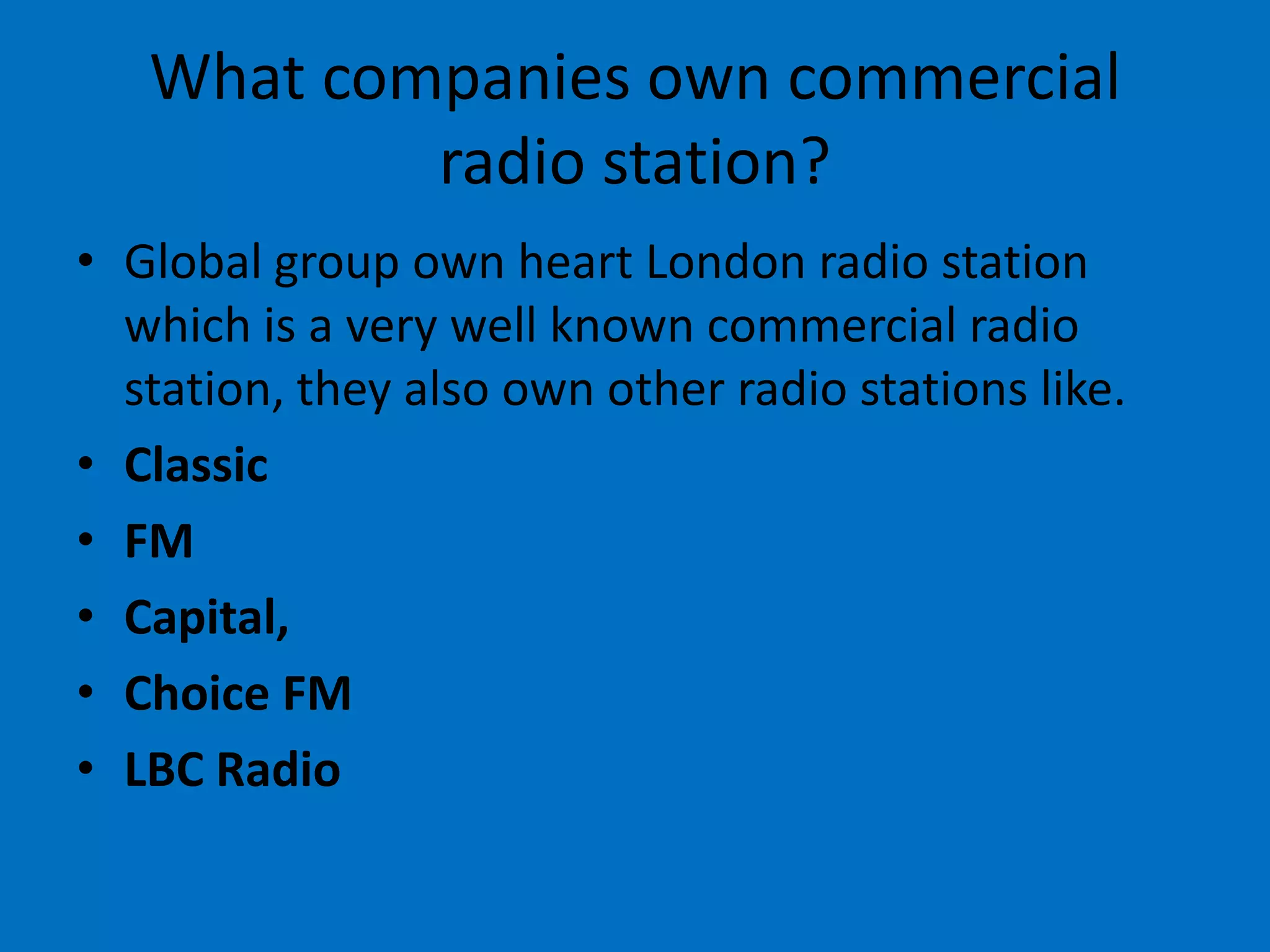 Commercial radio | PPT