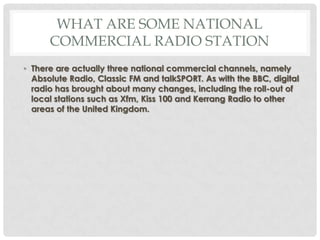Commercial radio by fateha | PPTX