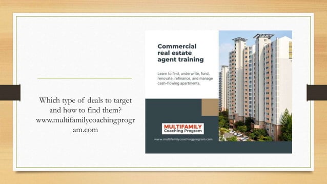 Commercial real estate agent training | PPT