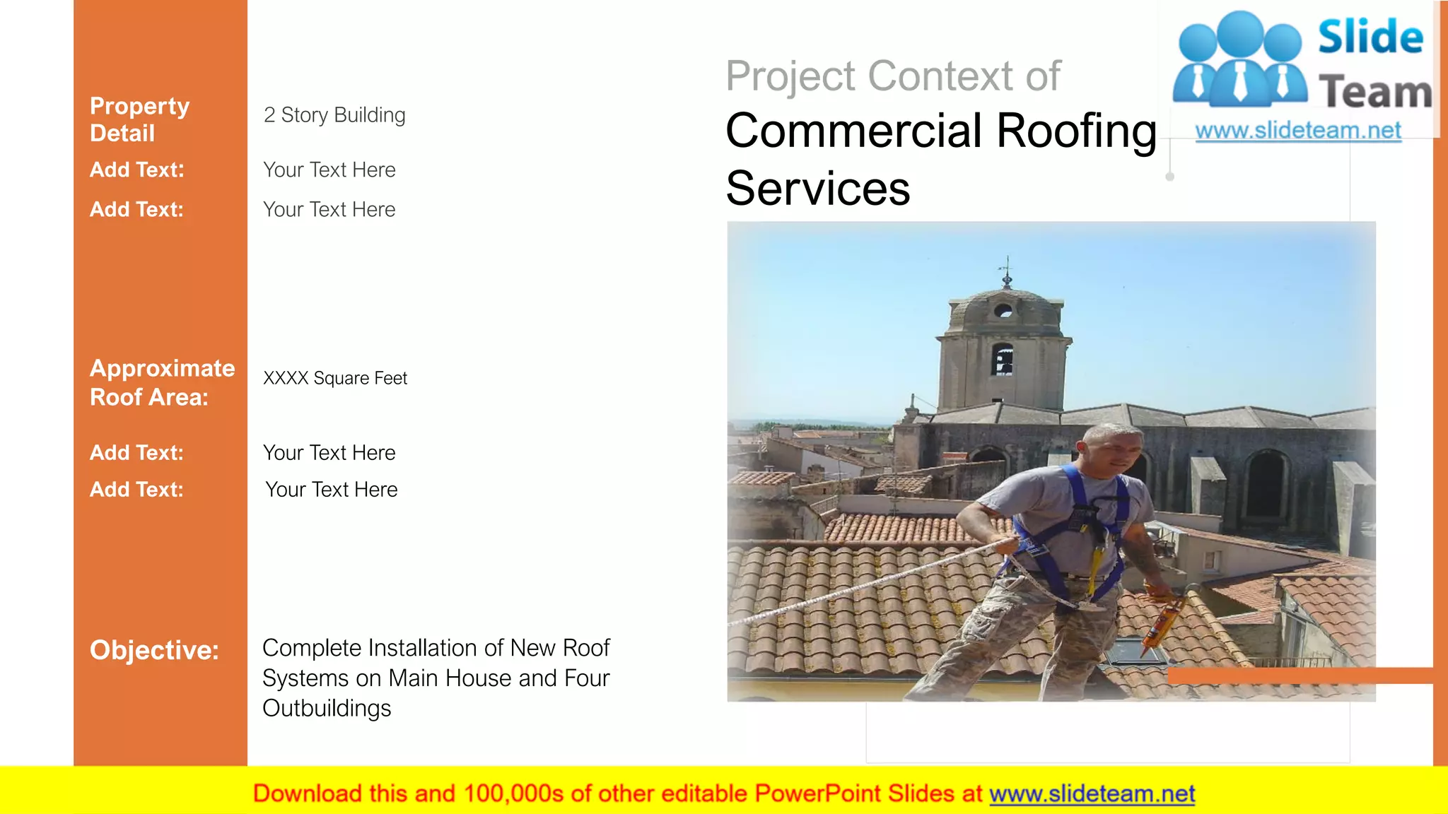 Commercial Roofing Proposal PowerPoint Presentation Slides | PPT