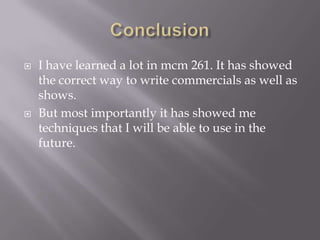 Commercials | PPT
