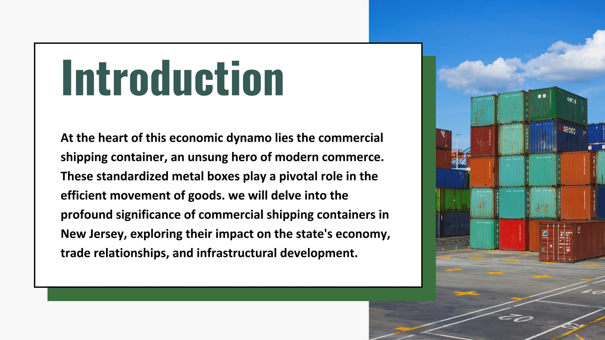Tracing the Evolution of Commercial Shipping Containers in New Jersey | PPT
