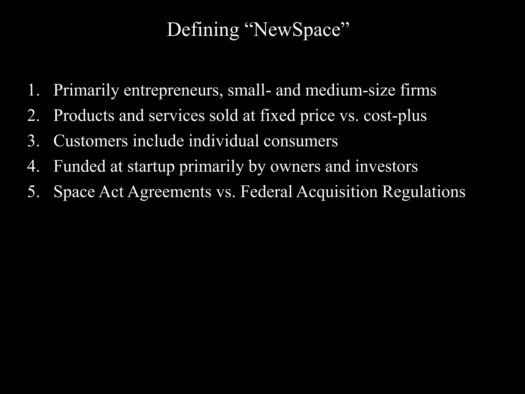 Commercial Trends in Space The NewSpace Industry | PDF