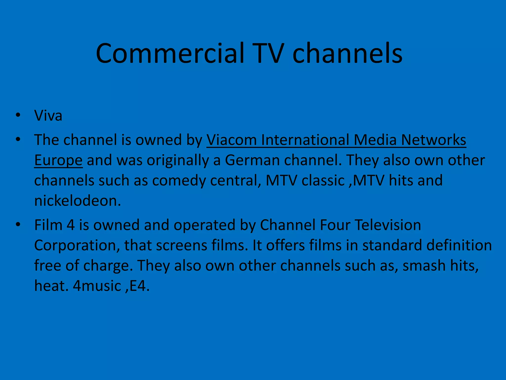 Commercial television | PPTX