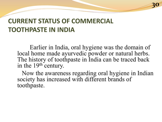 Commercial toothpaste | PPT
