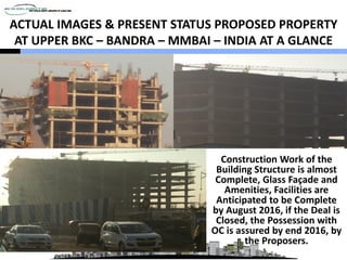 EXQUISITE STAND ALONE COMMERCIAL BUILDING AT UPPER BKC -MUMBAI - INDIA ...