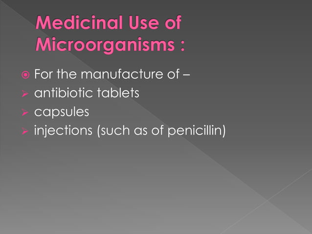 Commercial use of microorganisms | PPTX | Biological Sciences | Science
