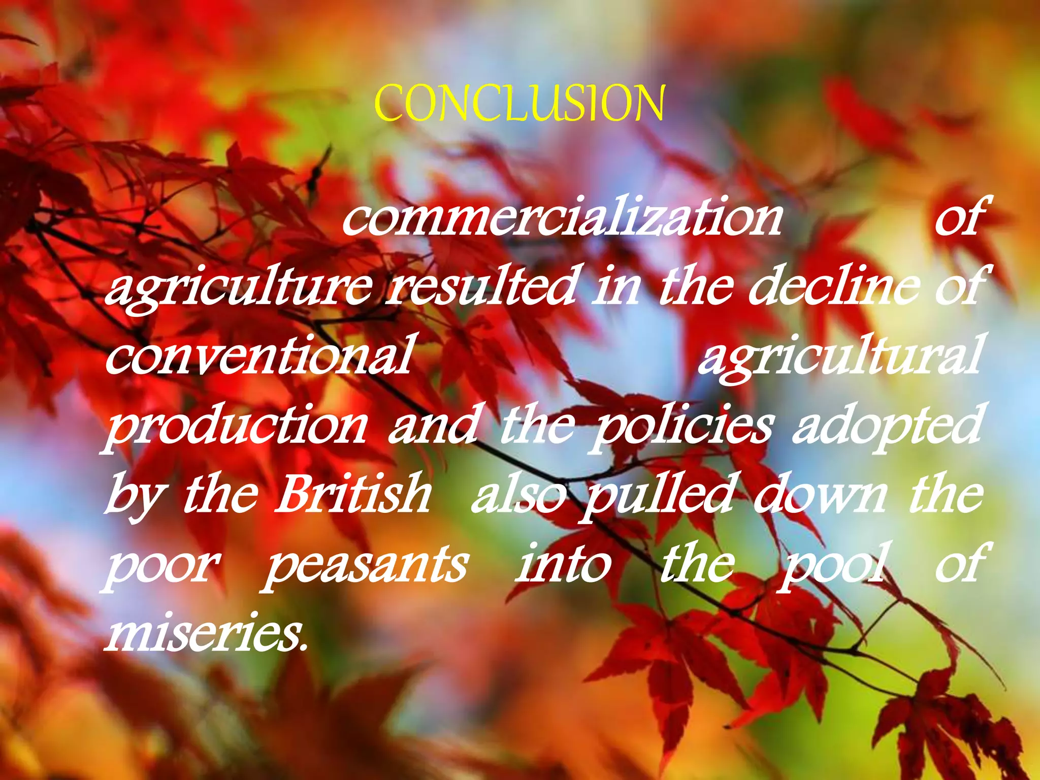 Commercilization of agriculture | PPSX