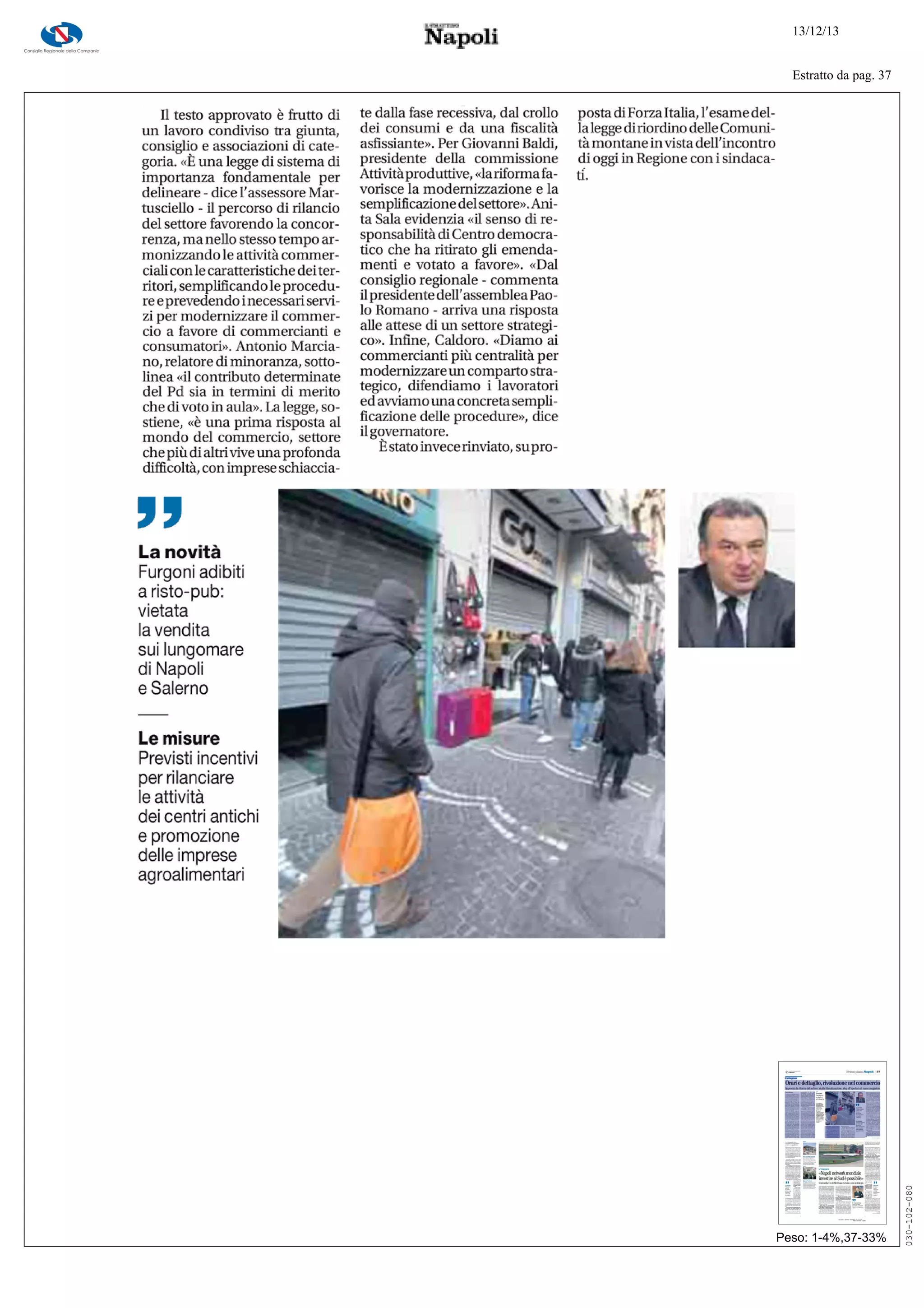 Rassegna stampa Legge distribuzione commerciale | PDF