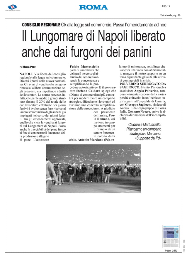 Rassegna stampa Legge distribuzione commerciale | PDF