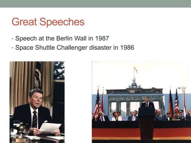 Ronald Reagan - The Great Communicator | PPTX