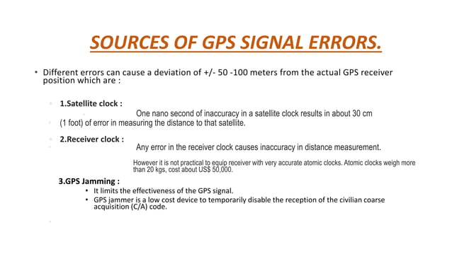 GPS ppt. | PPTX | Auto Navigation Systems | Auto Technology