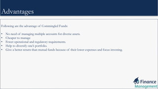 Commingled Fund | PPTX | Mutual Funds | Personal Investing