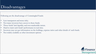 Commingled Fund | PPTX | Mutual Funds | Personal Investing