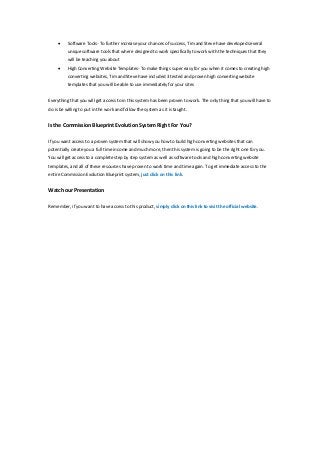 Commission blueprint evolution free download