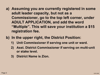 Commissioner basic part i - web | PPT