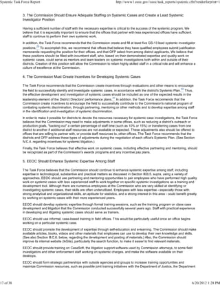 COMMISSIONER CHARGE - EEOC Systematic Task Force | PDF