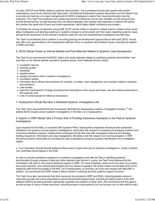 COMMISSIONER CHARGE - EEOC Systematic Task Force | PDF