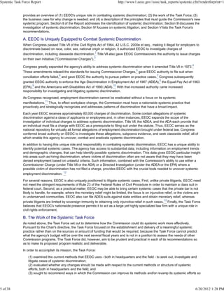 COMMISSIONER CHARGE - EEOC Systematic Task Force | PDF | Human ...